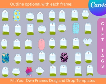 Christmas Canva Frames, Commercial and Personal, Custom Fillable ...