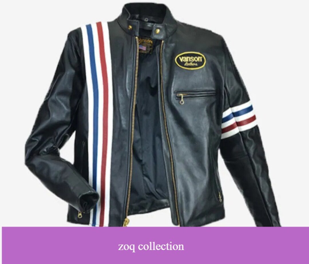 Captain America Easy Rider Usa Flag Leather Jacket US Flag - Etsy