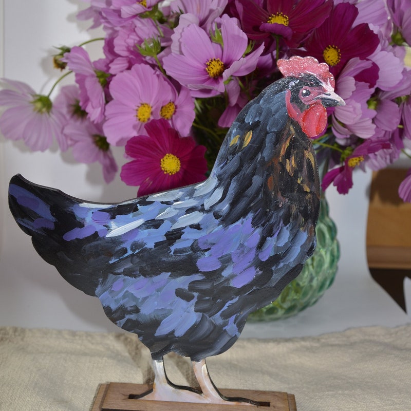 Wooden Chicken - Etsy