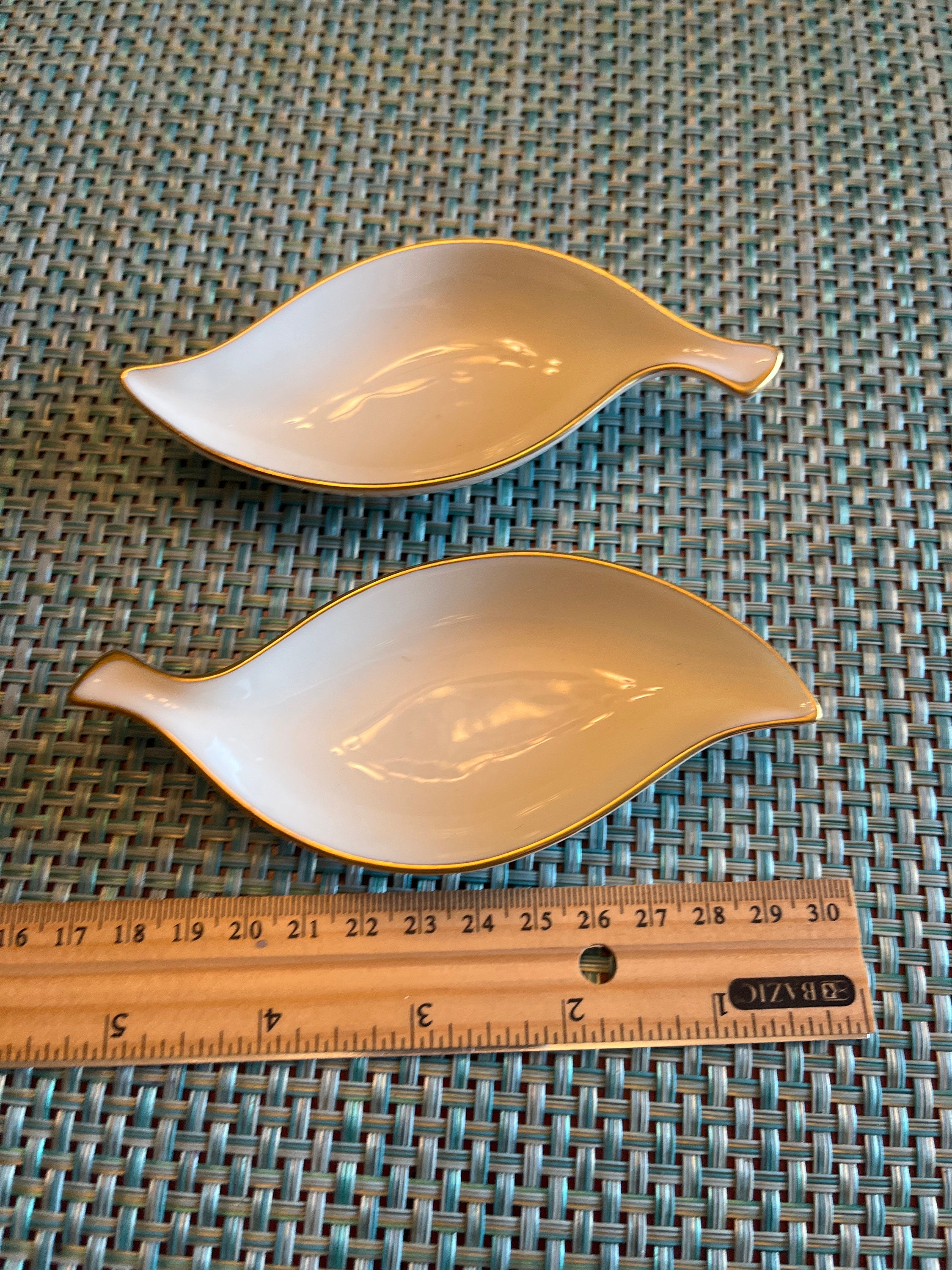 2 Small Lenox Leaf Dishes - Etsy