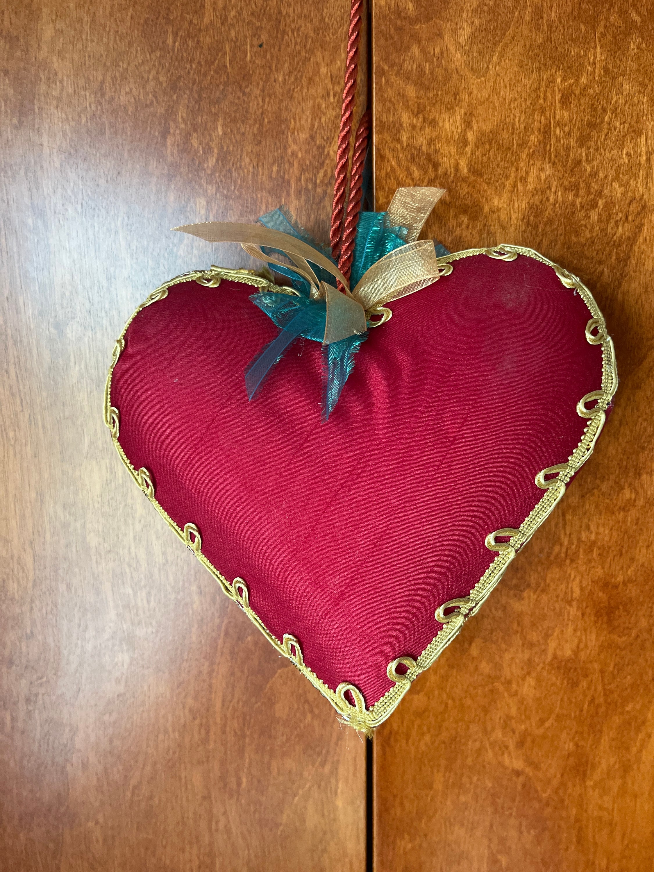 Beaded Decorative Puffed Heart - Etsy