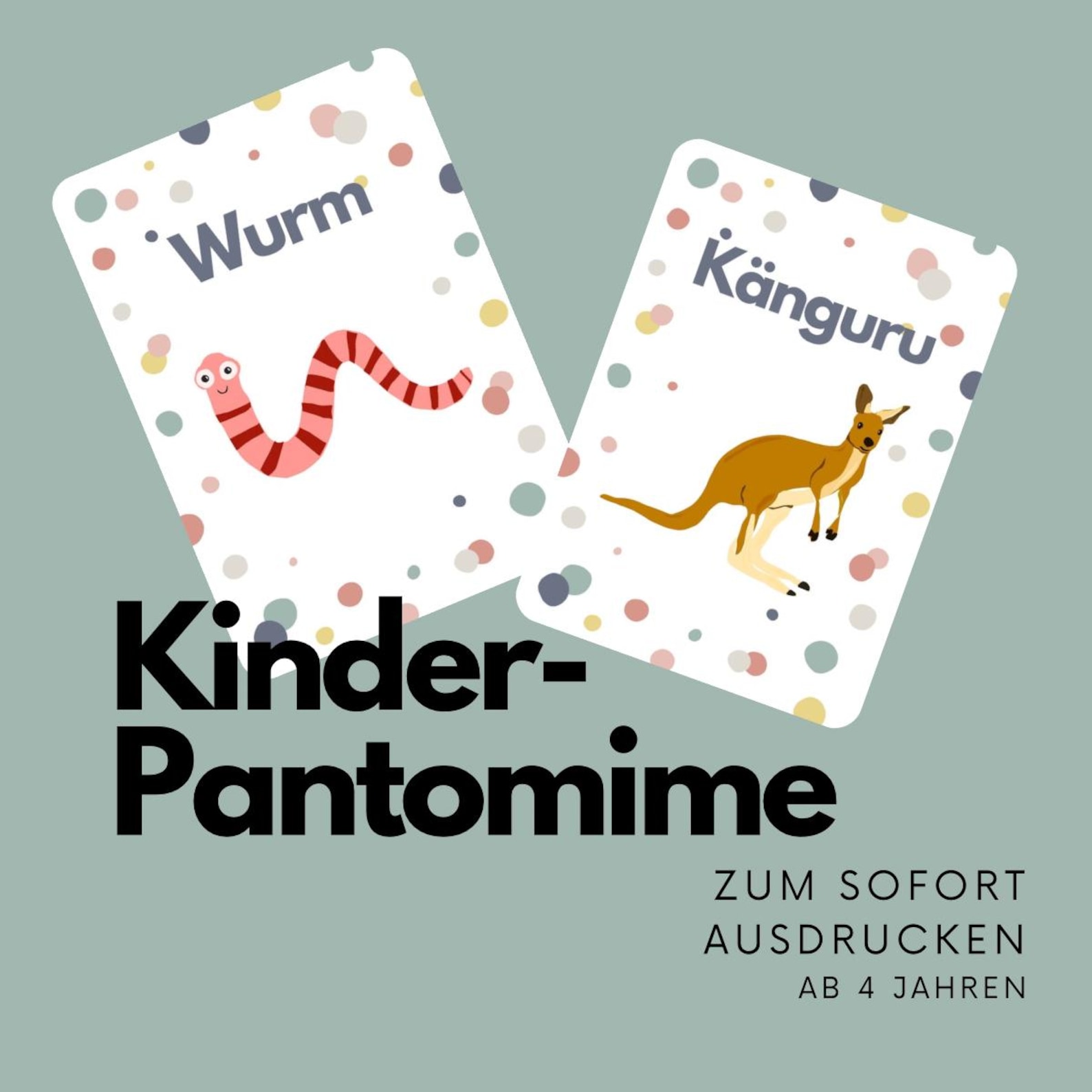 Pantomime Game for Children From 4 Years Party Game for Children ...