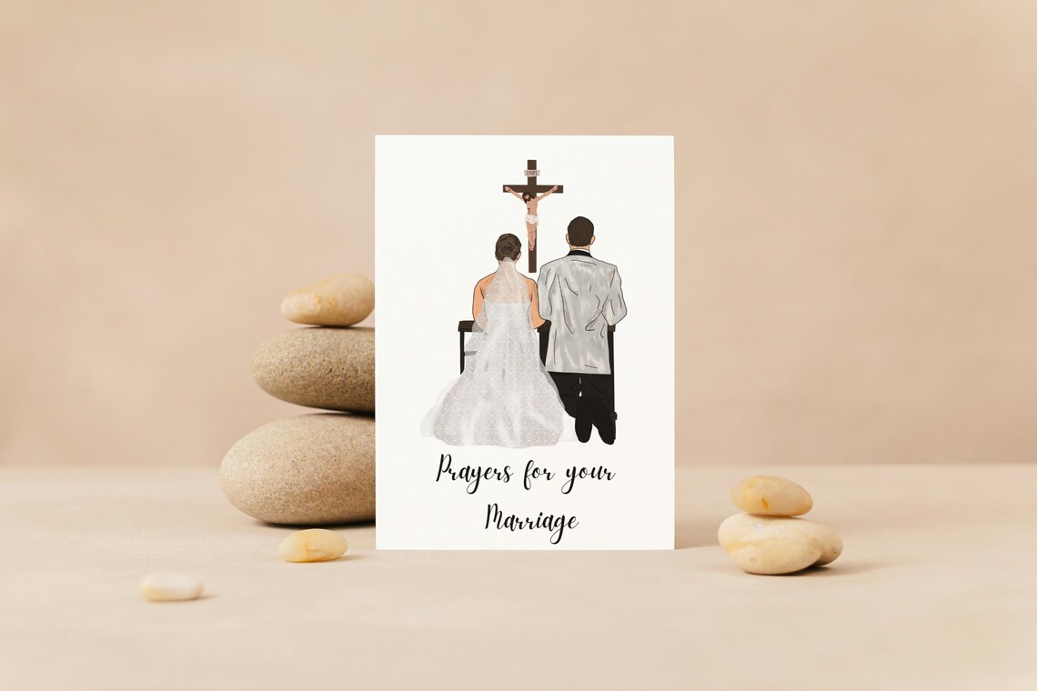 Catholic Wedding Card, Printable Catholic Card, Religious Wedding Card, Catholic Wedding Gifts ...
