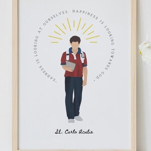 St. Carlo Acutis Printable Catholic Wall Art - Digital Download Saint ...