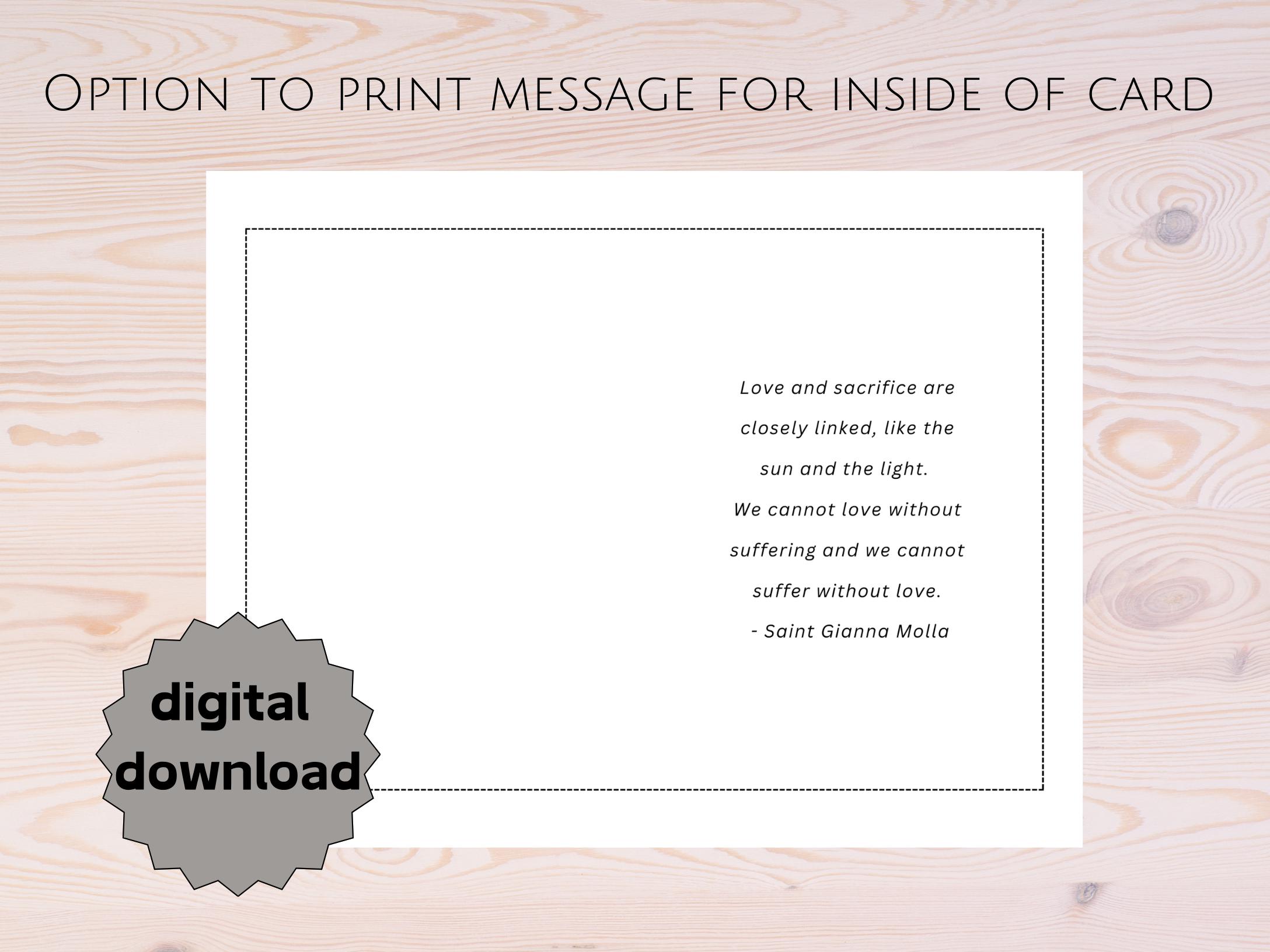 Catholic Wedding Card, Printable Catholic Card, Religious Wedding Card ...