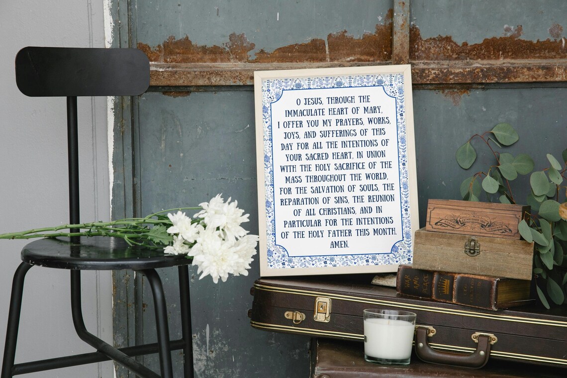 Catholic Morning Offering Prayer 8x10 Poster Print - Etsy