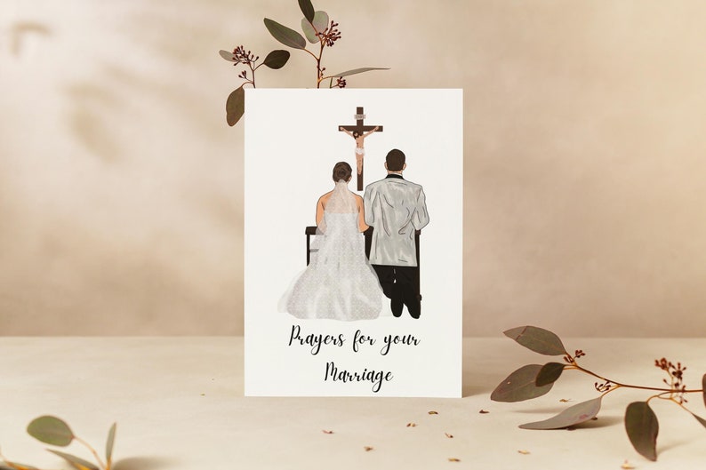 Catholic Wedding Card, Printable Catholic Card, Religious Wedding Card, Catholic Wedding Gifts ...