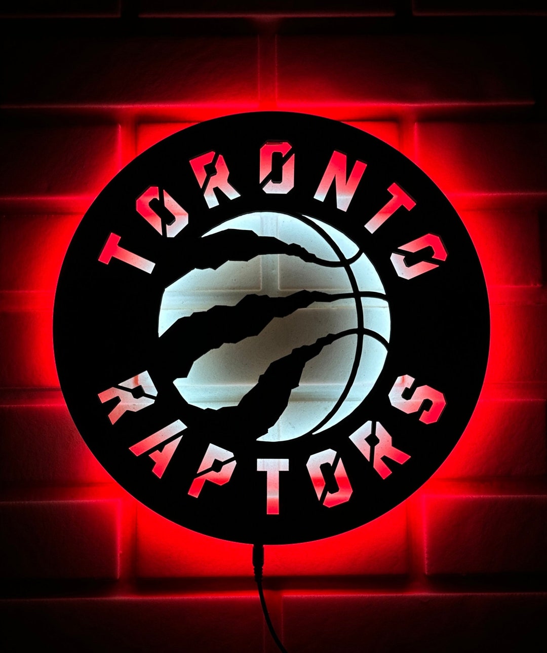 Toronto Raptors Led Sign, Toronto Raptors Wall Art, Raptors Led Light ...