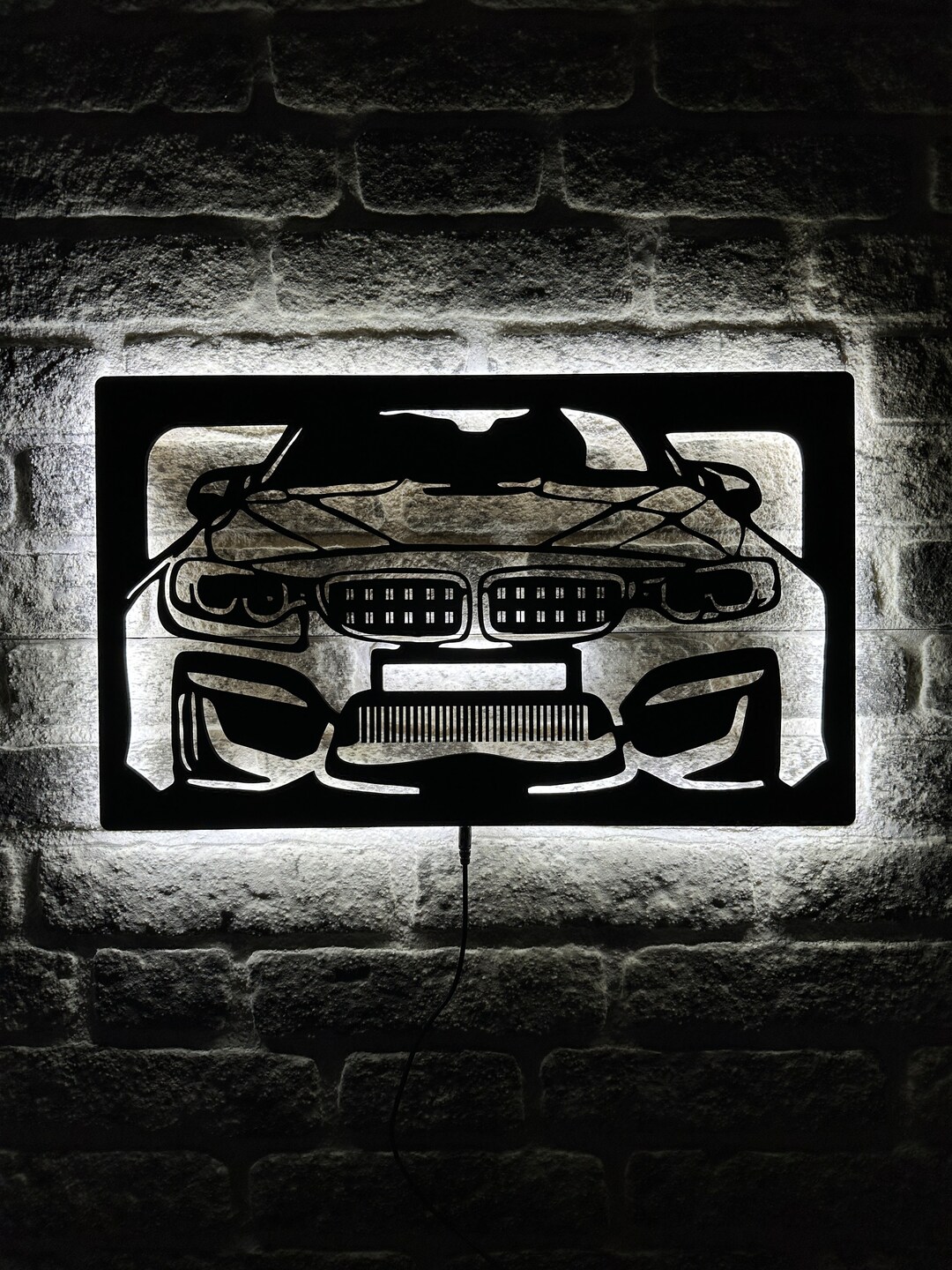 BMW Led Sign BMW Wall Art BMW Led Light Bmw Wall Decor - Etsy