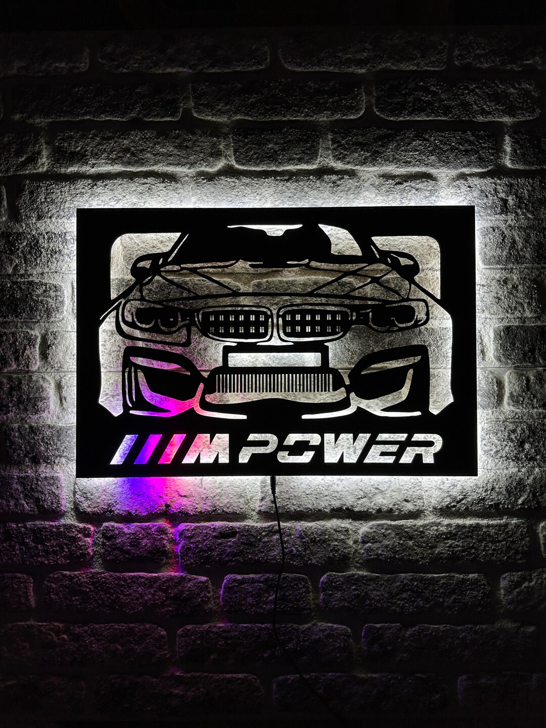 BMW Led Sign BMW Wall Art BMW Led Light Bmw Wall Decor - Etsy