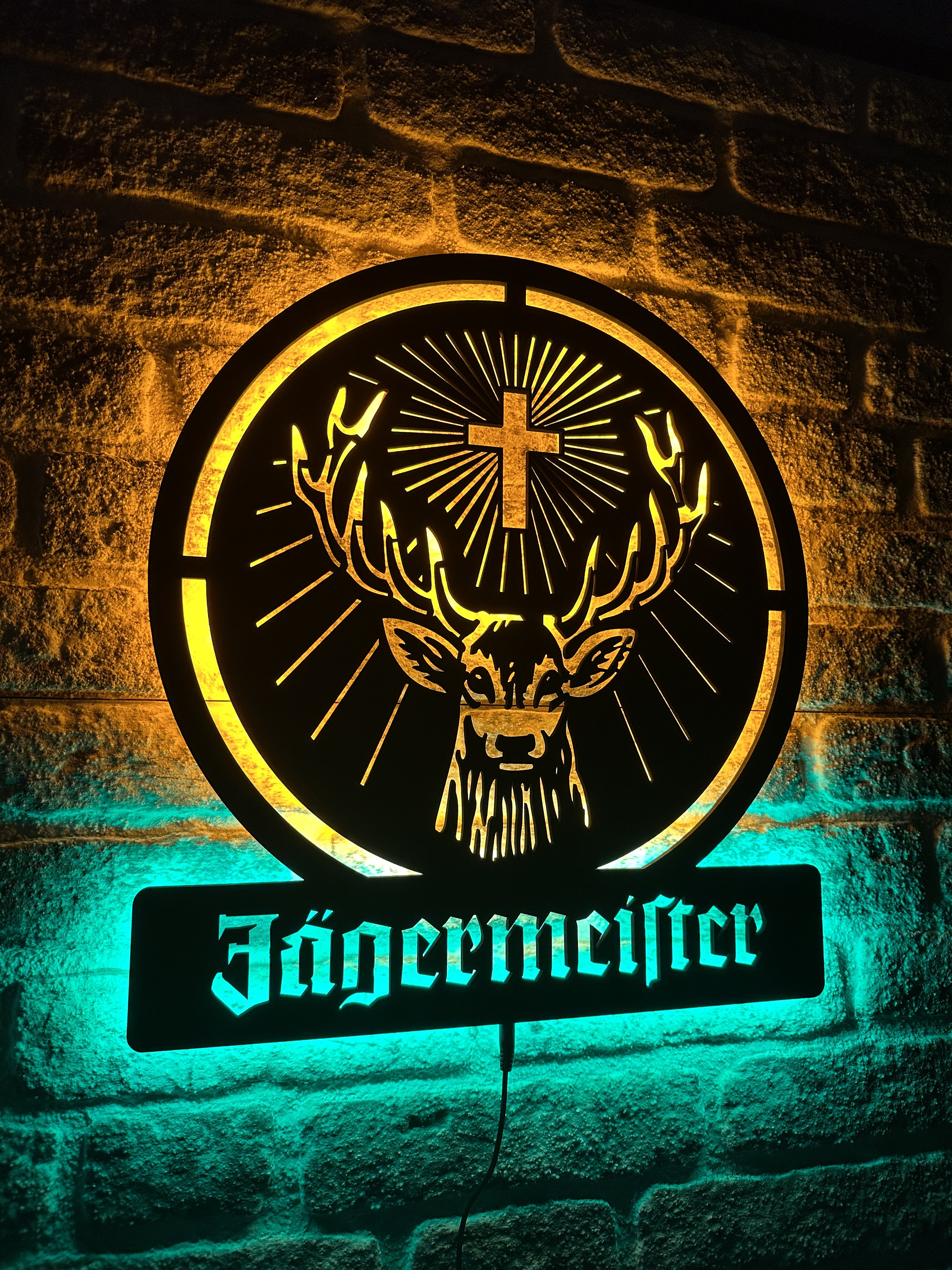 Jagermeister Led Sign, Jagermeister Wall Art, Jagermeister Led Light ...