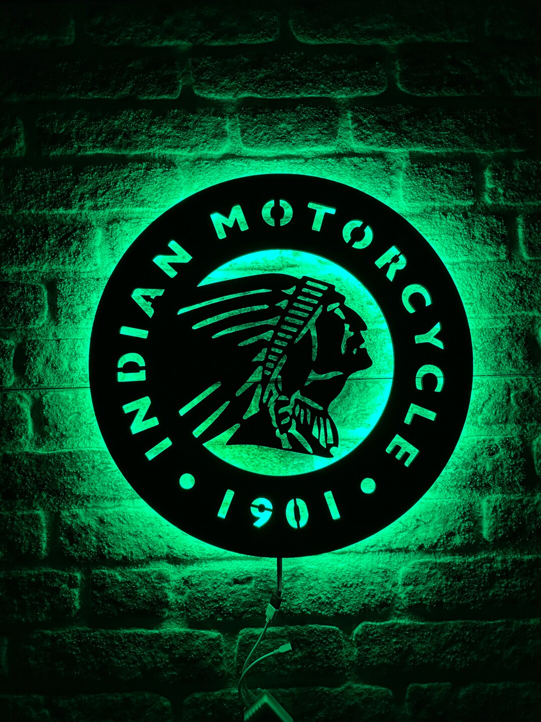 Indian Motorcycle Led Sign, Indian Motorcycle Wall Art , Indian ...