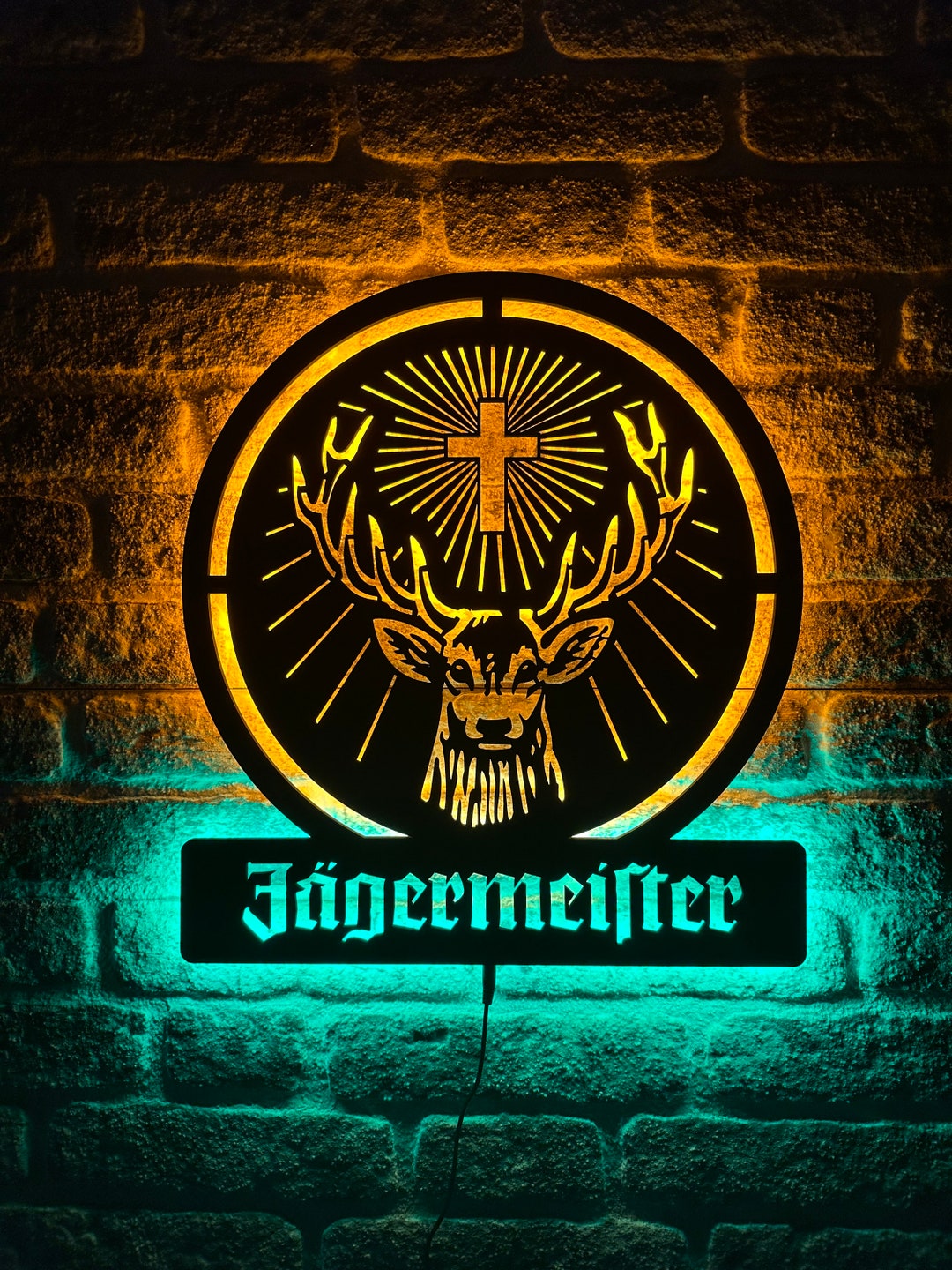 Jagermeister Led Sign, Jagermeister Wall Art, Jagermeister Led Light ...