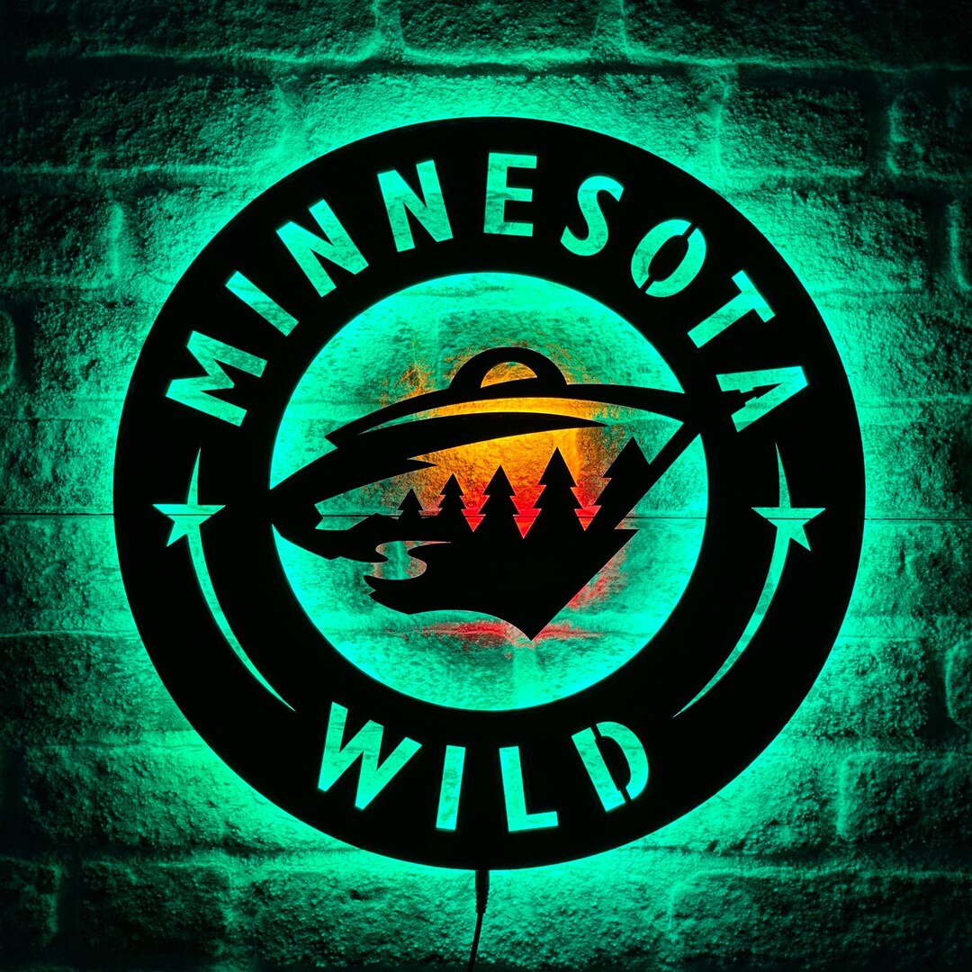 Minnesota Wild Led Sign, Minnesota Wild Wall Art, Minnesota Wild Led ...