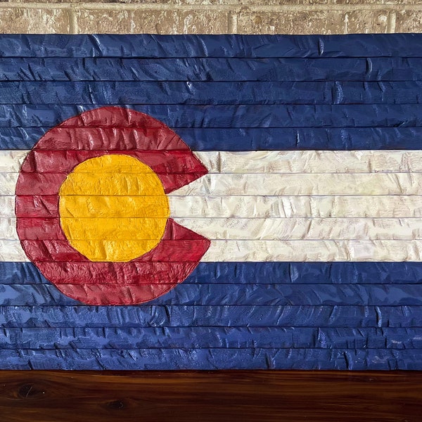 Wood Colorado Flag - Etsy
