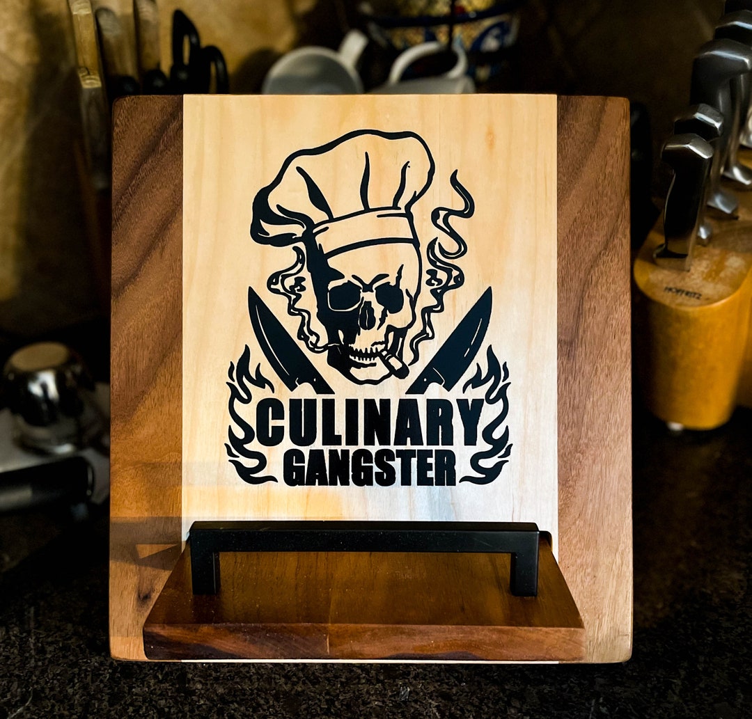 Cookbook Stand Wood Adjustable iPad Stand Kitchen Decor Cookbook Stand ...