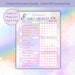 Unicorn and Rainbow Editable Checklist for Kids Chore Chart Daily ...