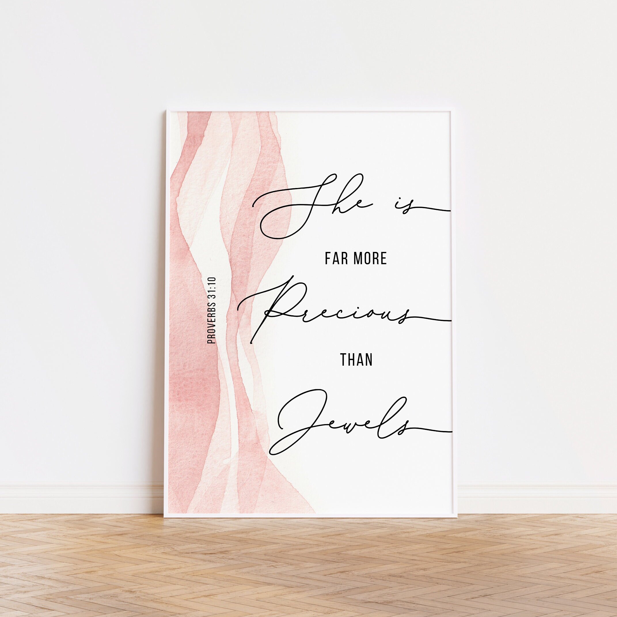 Christian Bible Verse Wall Art Print Set of 2, Nursery Wall Decor, Gift ...