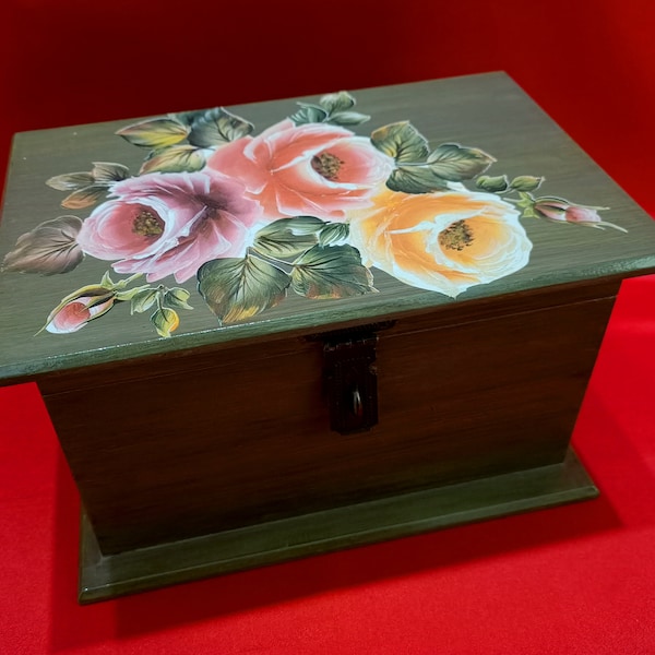 Hand Painted Chest - Etsy