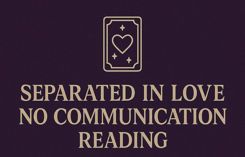 Separated in Love / No Communication Tarot Reading | Clarity + Healing ...