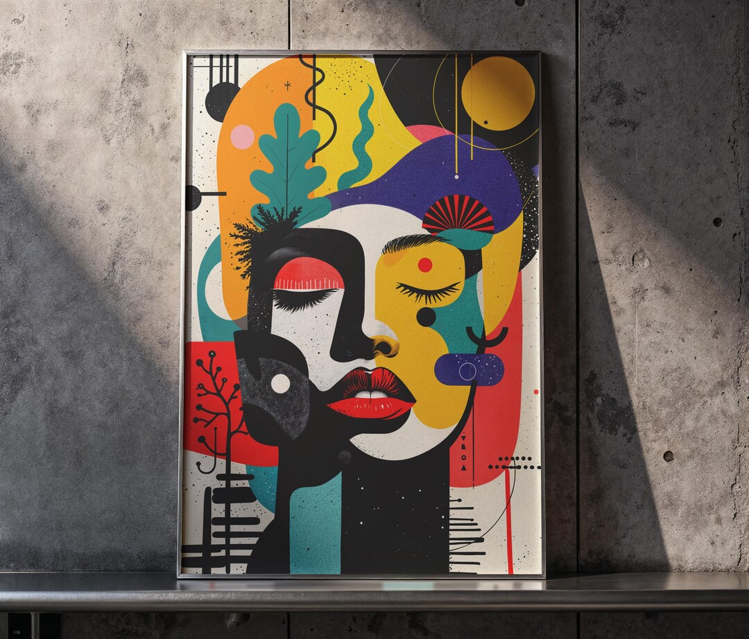 Abstract Dadaism Female Portrait Art - Etsy