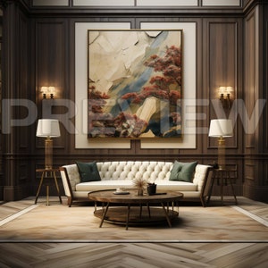 10x Set 2 Luxury Hotel Lobby Frame Mock Ups / Modern Waiting Room Mock ...