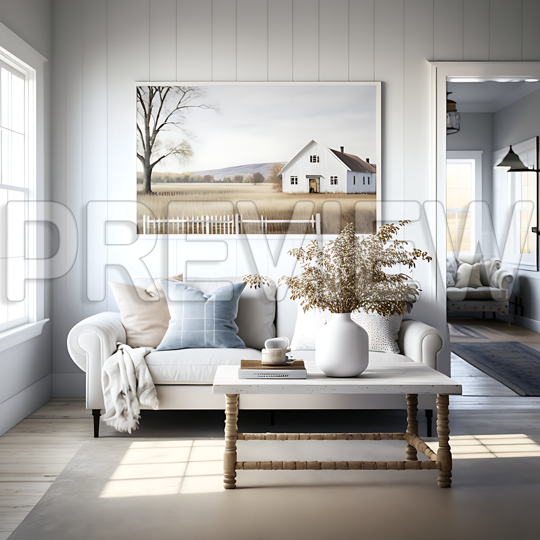10 Modern Farmhouse Frame Mock Ups / Modern Style Mock up / Frame Mock ...