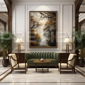 10 Luxury Hotel Lobby Frame Mock Ups / Modern Waiting Room Mock up ...