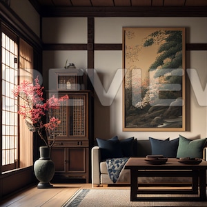 10 Japanese Style Frame Mock Ups / Japanese Style Mock up / Frame Mock ...