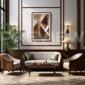 10x Set 2 Luxury Hotel Lobby Frame Mock Ups / Modern Waiting Room Mock ...