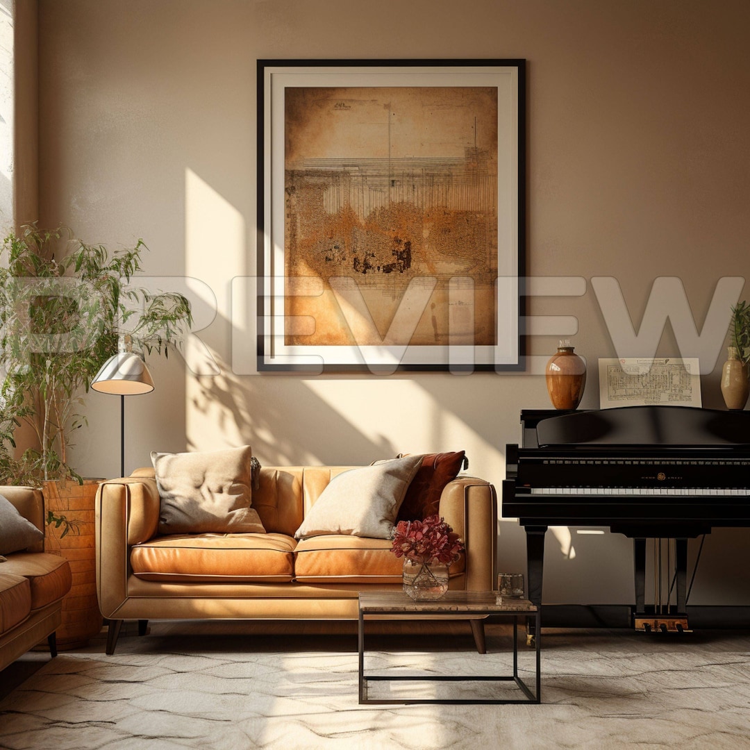 10 Music Room Frame Mock Ups / Modern Music Room Style Mock up / Frame ...