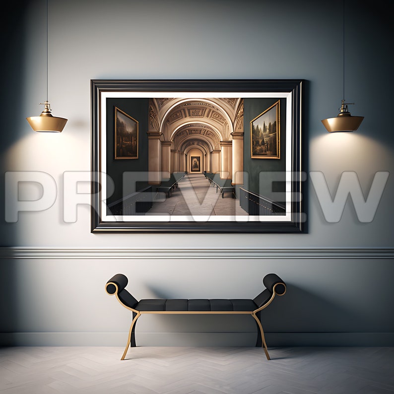 Set2 10 Art Gallery Frame Mock Ups / Museum Frame Mockup - Etsy