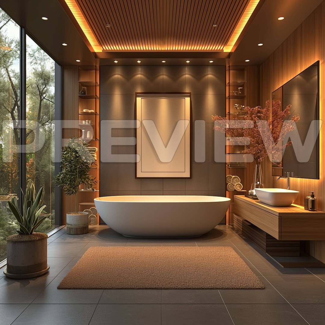 10 Serenity in Luxury Bathroom Frame Mock Ups , Luxury Mockup Frame in ...