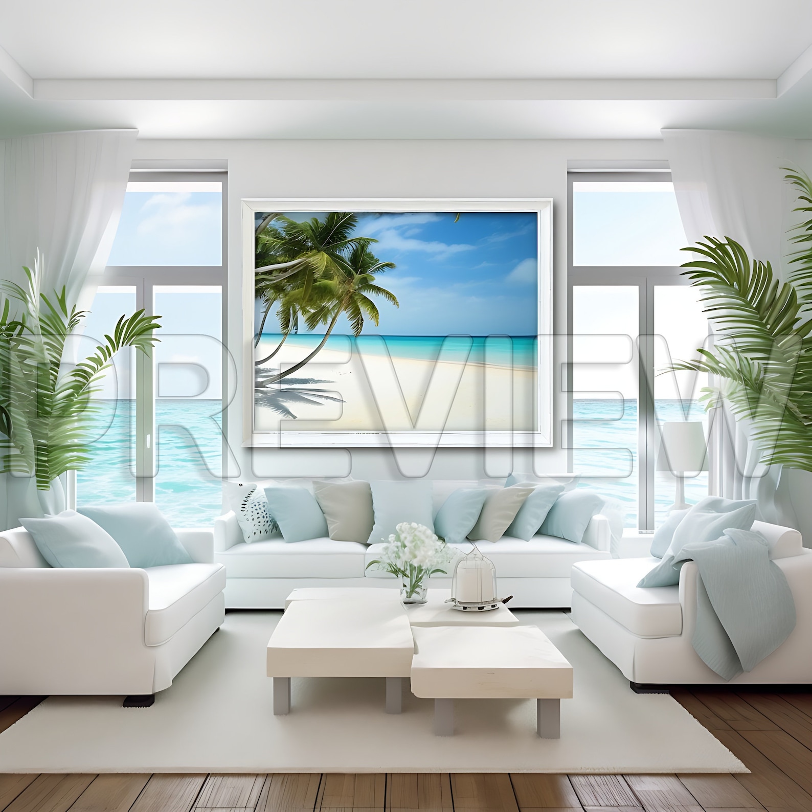 10 Beach House Frame Mock up / Beach House Mockup / Coastal House Frame ...