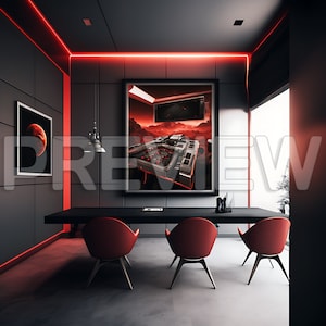 50 Futuristic Interior Design Frame Mockups / Futuristic Style Mock Ups ...