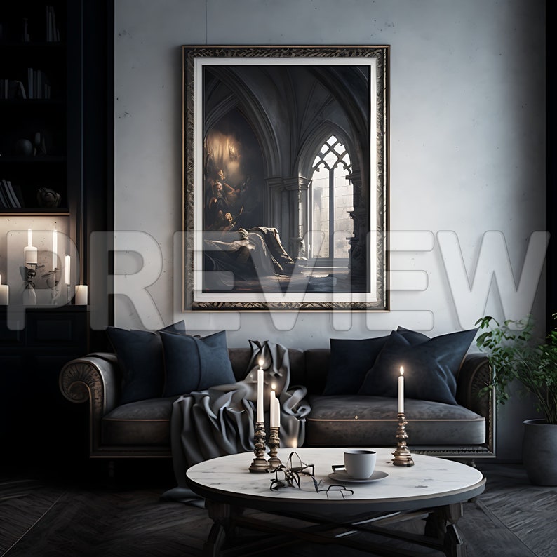 10 Gothic Luxury Interior Design Frame Mockups / Goth Mock Ups - Etsy UK