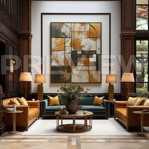 10x Set 2 Luxury Hotel Lobby Frame Mock Ups / Modern Waiting Room Mock ...