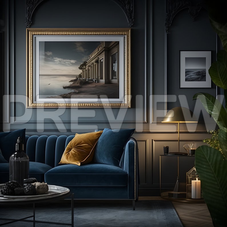 10 Compact Luxury Interior Design Frame Mockups / Parisian Style Mock ...
