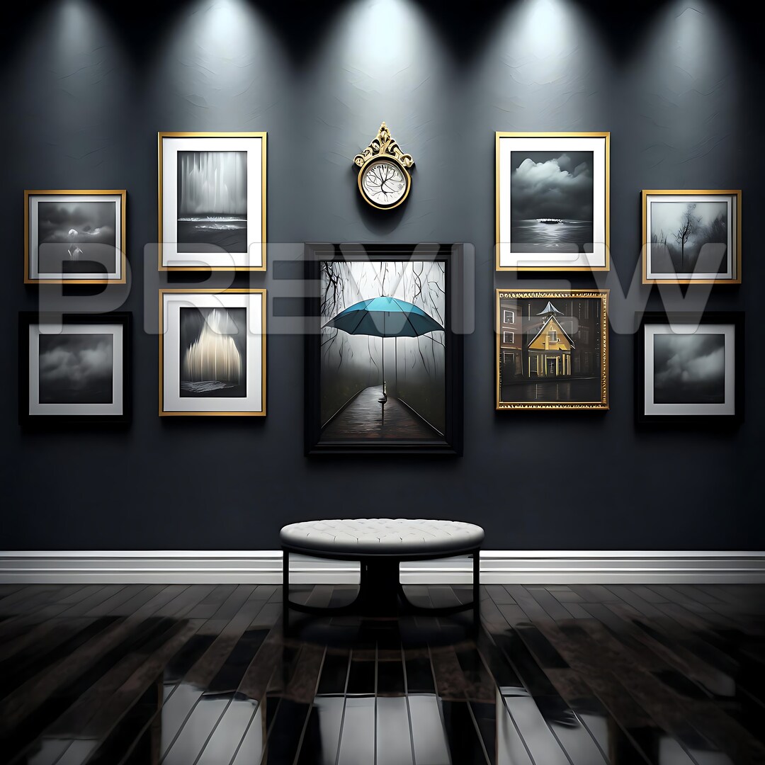 Art Gallery Frame Mockup / Photo Gallery Frame (Download Now) - Etsy