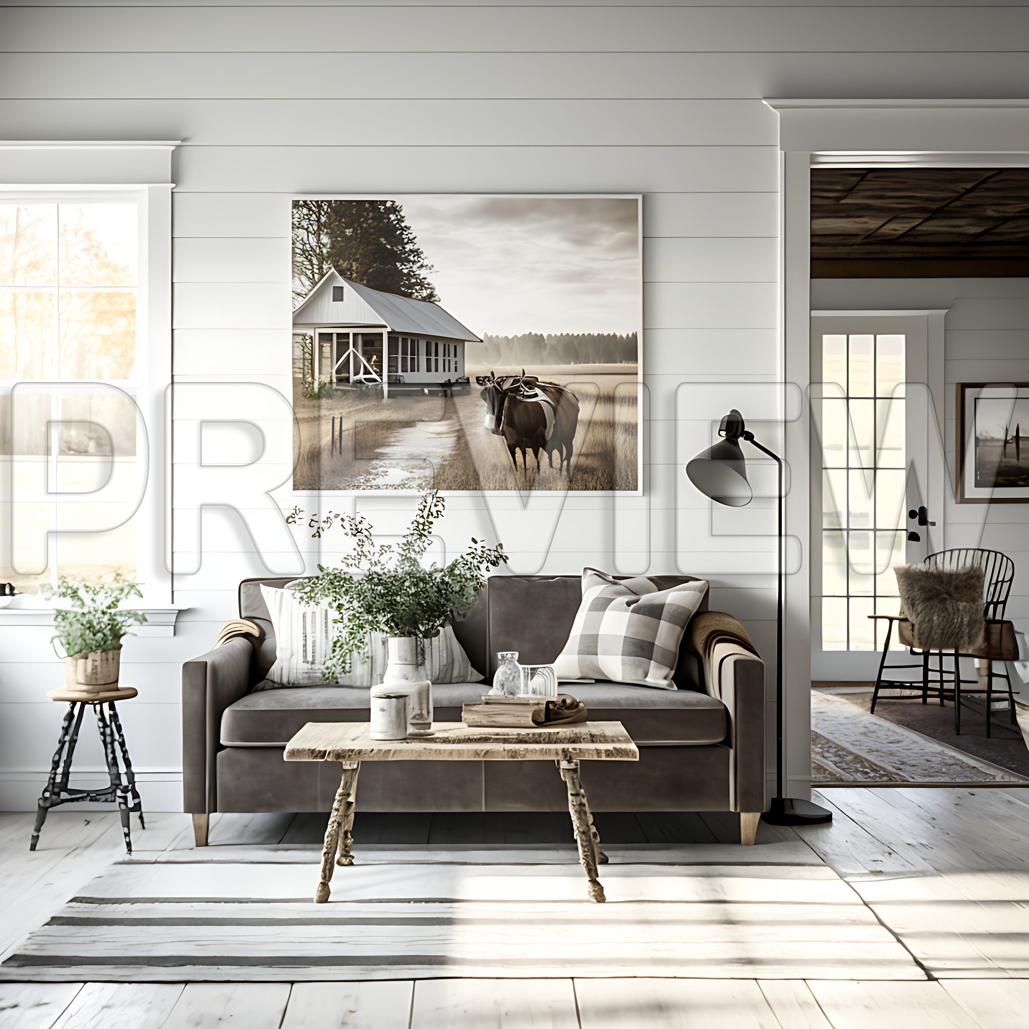 10 Modern Farmhouse Frame Mock Ups / Modern Style Mock up / - Etsy Canada