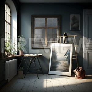 Set1- 10 Art Studio Frame Mock Ups / Studio Frame Mockup Bundle /stock ...