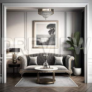 S2 10 Compact Luxury Interior Design Frame Mockups / Parisian Style ...
