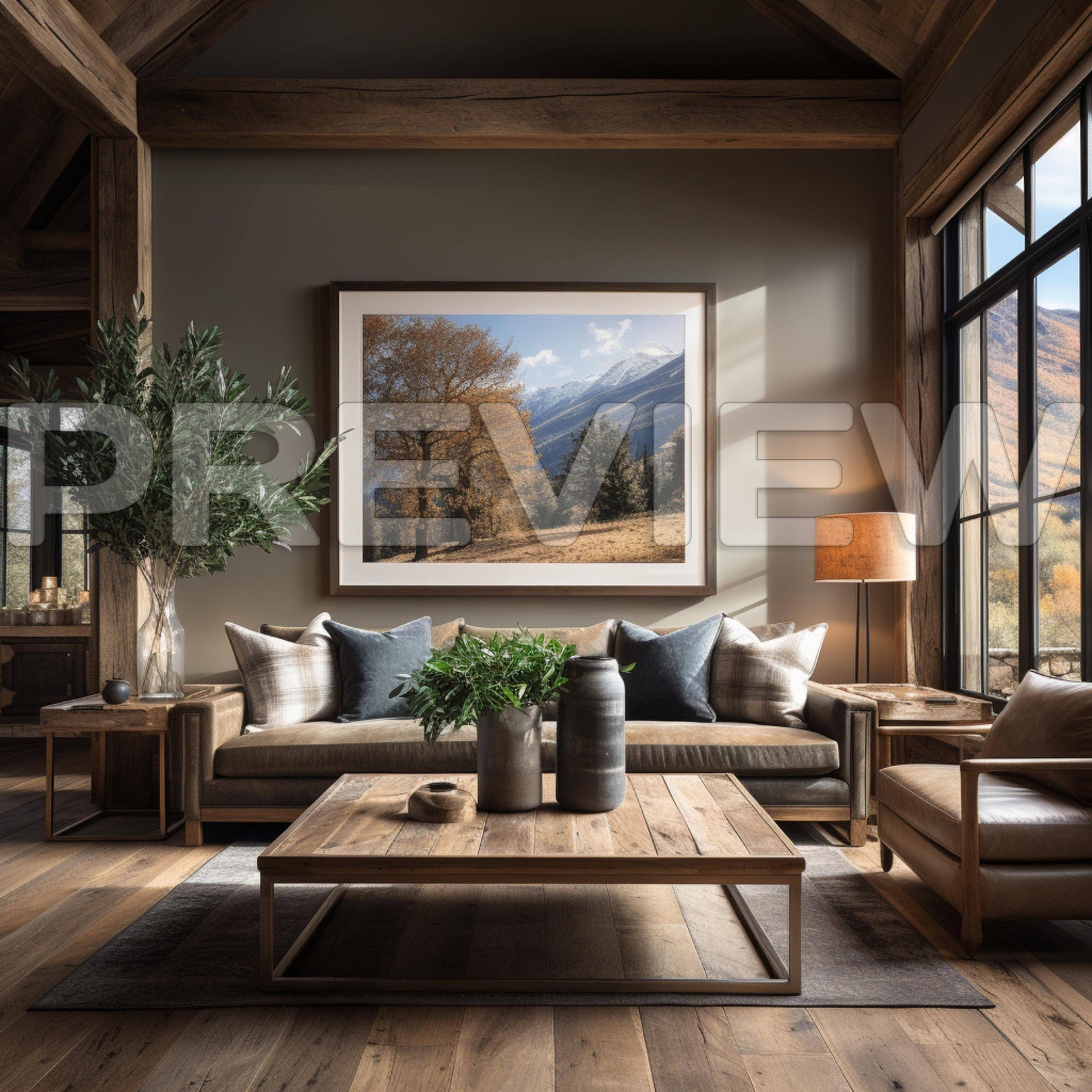 Rustic Luxury Farmhouse Frame Mock Ups (10x) / Modern Style Mock up ...