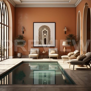 10 Luxury Hotel Pool and Spa Frame Mock Ups / Modern Pool Mock up ...