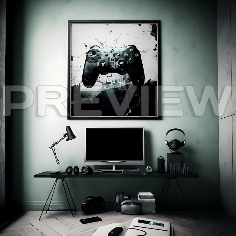 10 Frame Mock Ups / Gamer Room Mock up / Streamer Frame Mock - Etsy