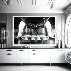 50 Futuristic Interior Design Frame Mockups / Futuristic Style Mock Ups ...