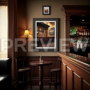 10 Pub Interior Frame Mockup / Bar Frame Mockup/ Pub Frame Mockup ...