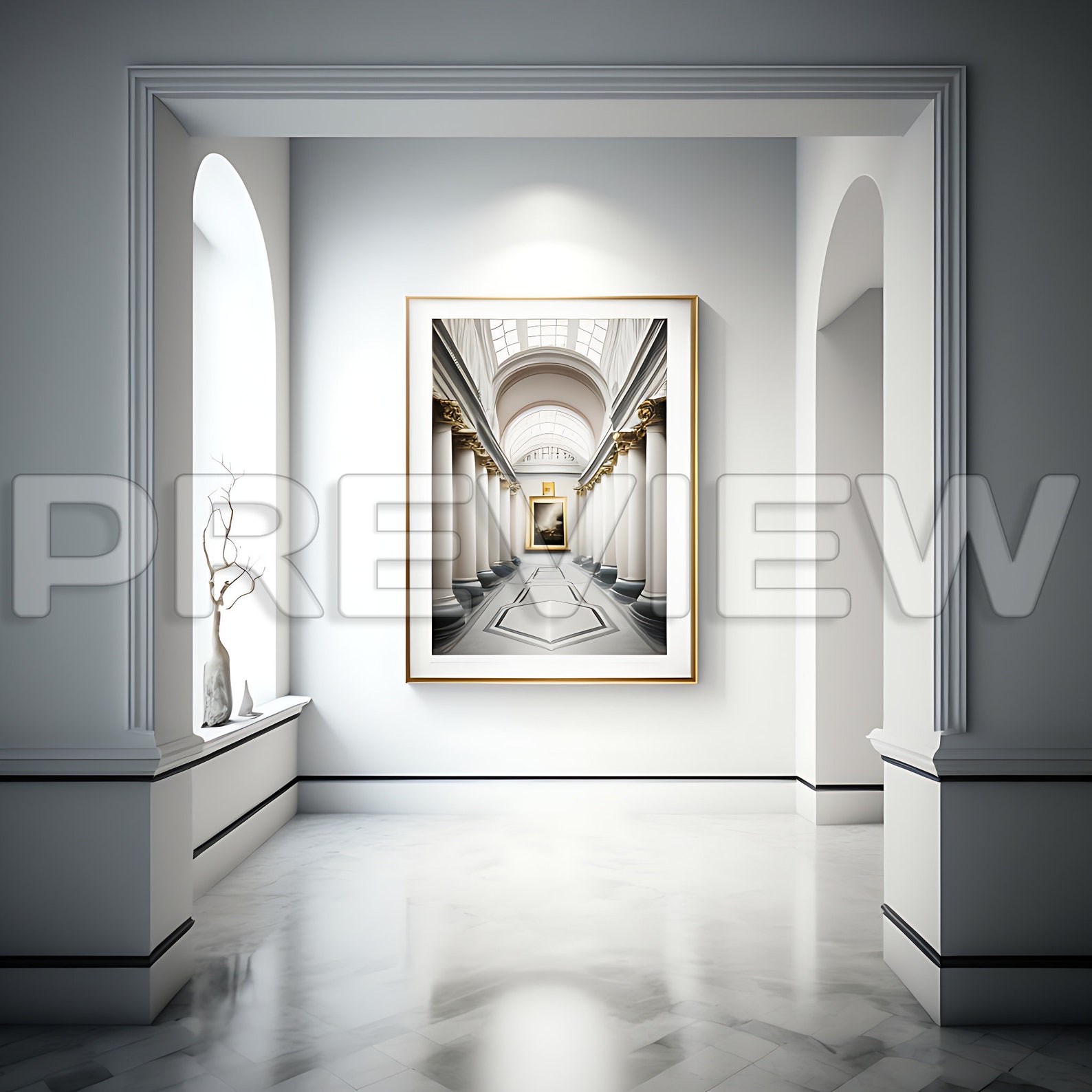 Set2 10 Art Gallery Frame Mock Ups / Museum Frame Mockup Bundle /stock ...