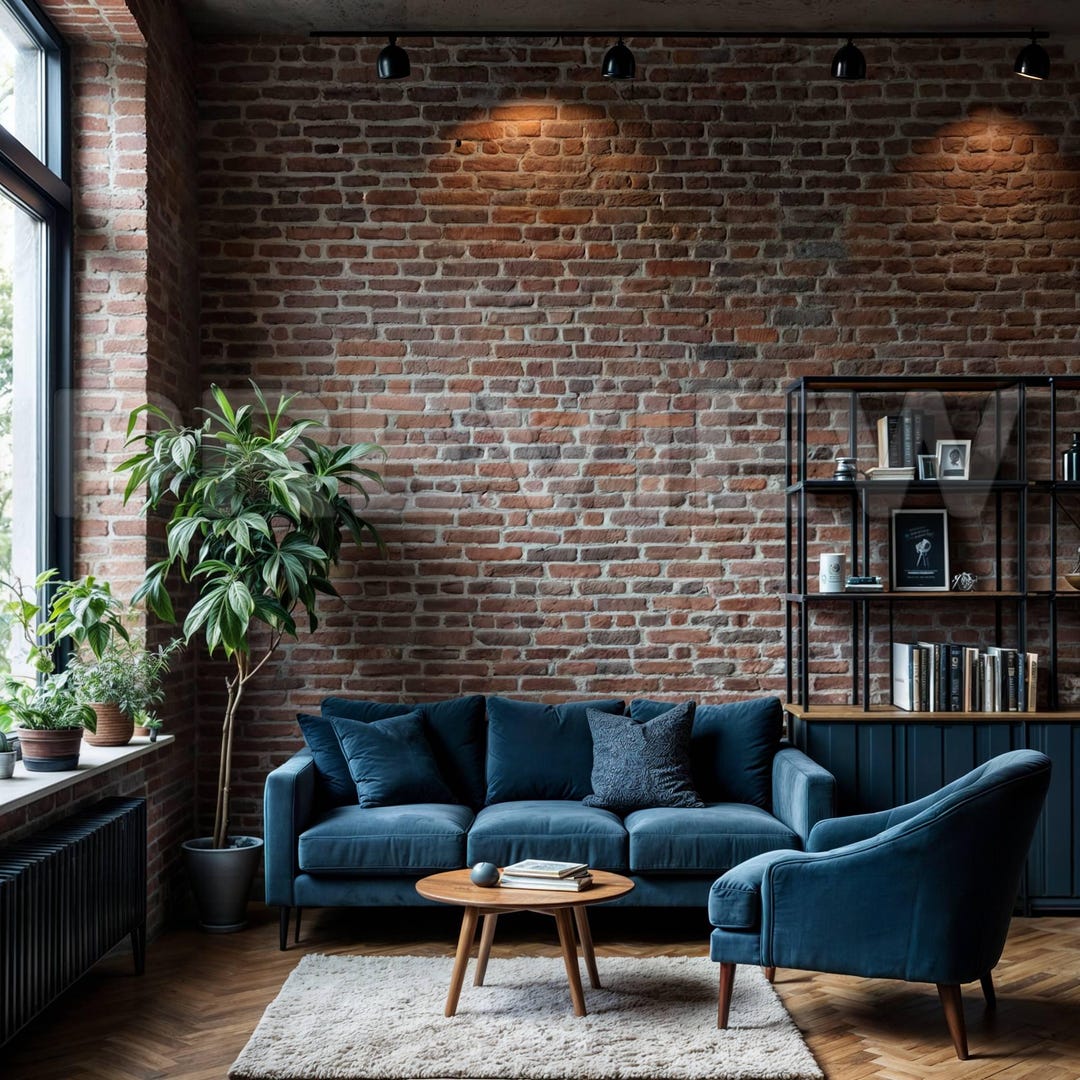 20 Colorful Empty Brick Wall Mock Ups / Modern Style Mock up / Frame ...