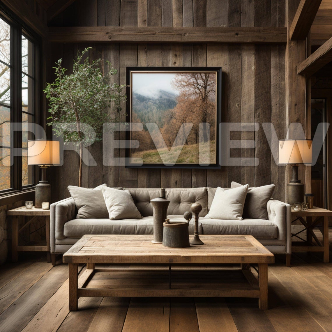 Rustic Luxury Farmhouse Frame Mock Ups (10x) / Modern Style Mock up ...